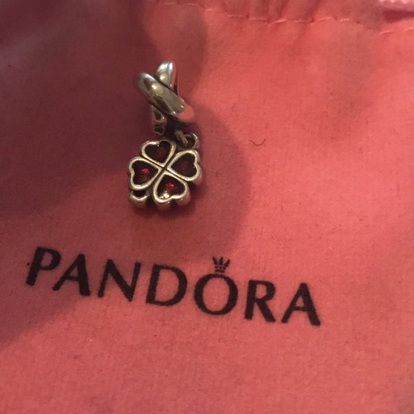 Pandora | Jewelry | Pandora Retired Fuchsia 4 Leaf Clover | Poshmark